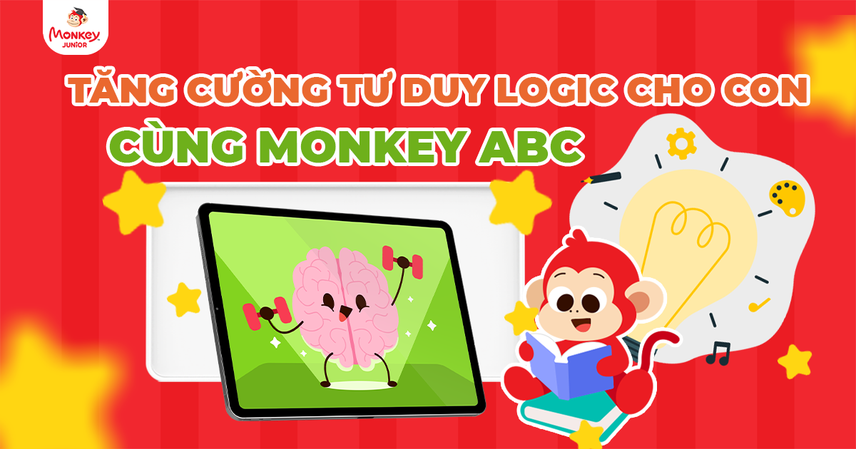 Monkey ABC giúp trẻ phát triển tư duy logic theo phương pháp nào?